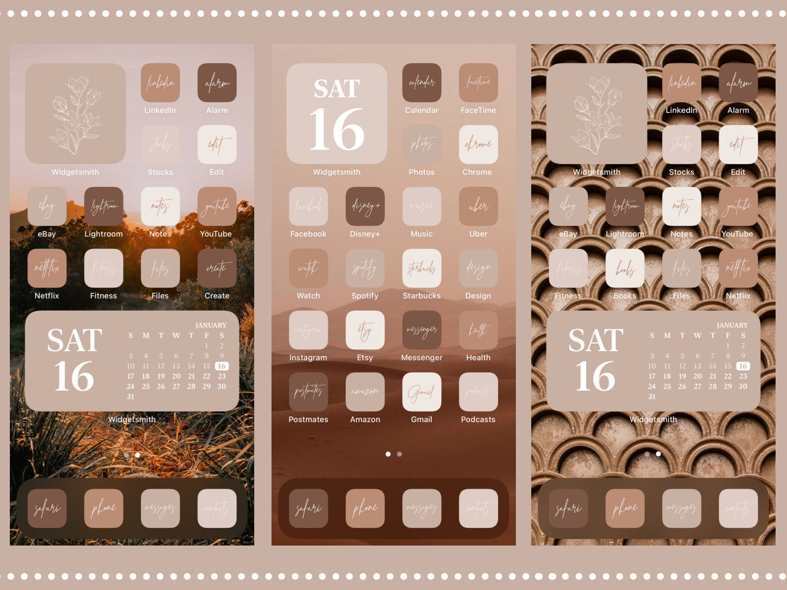 Neutral Handwritten App Icons 94 iPhone App Icons iOS 14 | Etsy