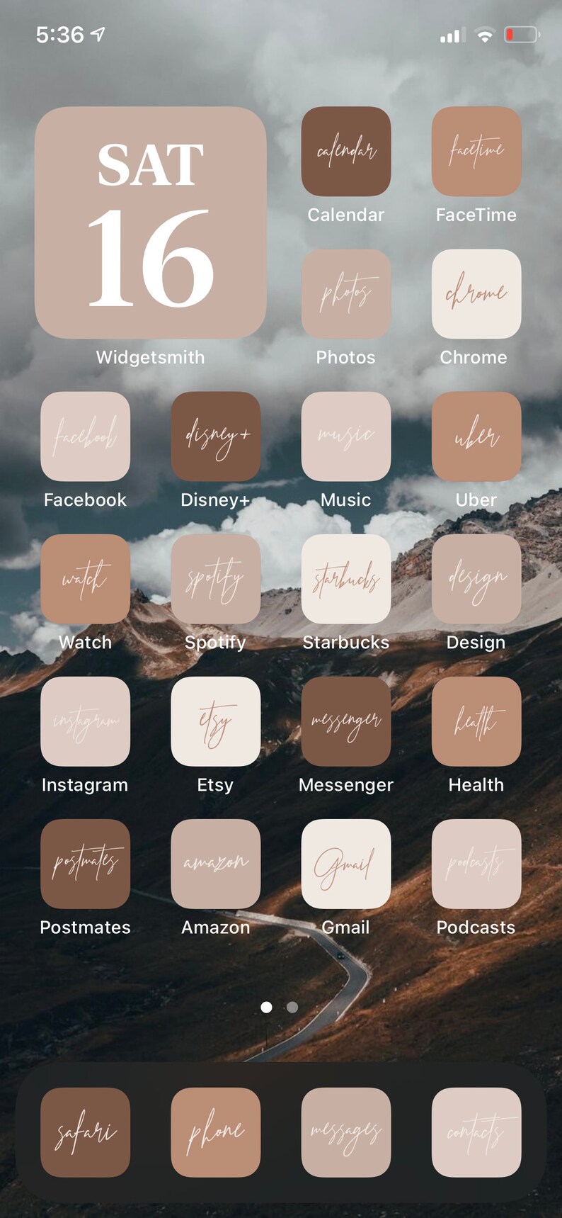 Neutral Handwritten App Icons 94 Iphone App Icons Ios 14 - Etsy
