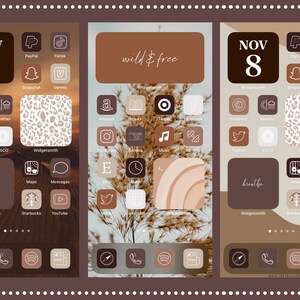 Brown App Icons 94 Iphone App Icons Ios 14 Aesthetic Neutral - Etsy