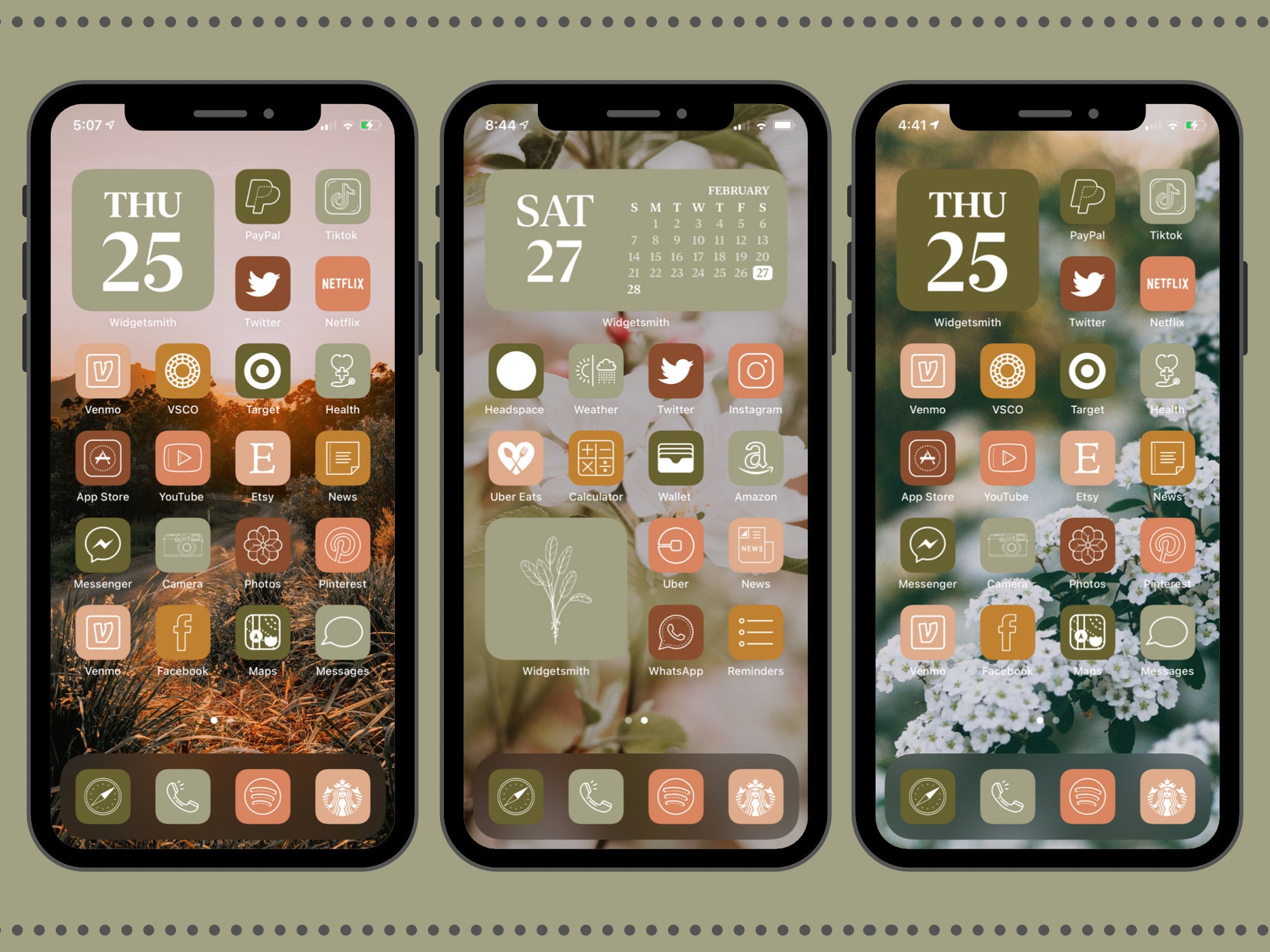 Earthy Boho Aesthetic App Icons iOS 14 App Icons Aesthetic | Etsy