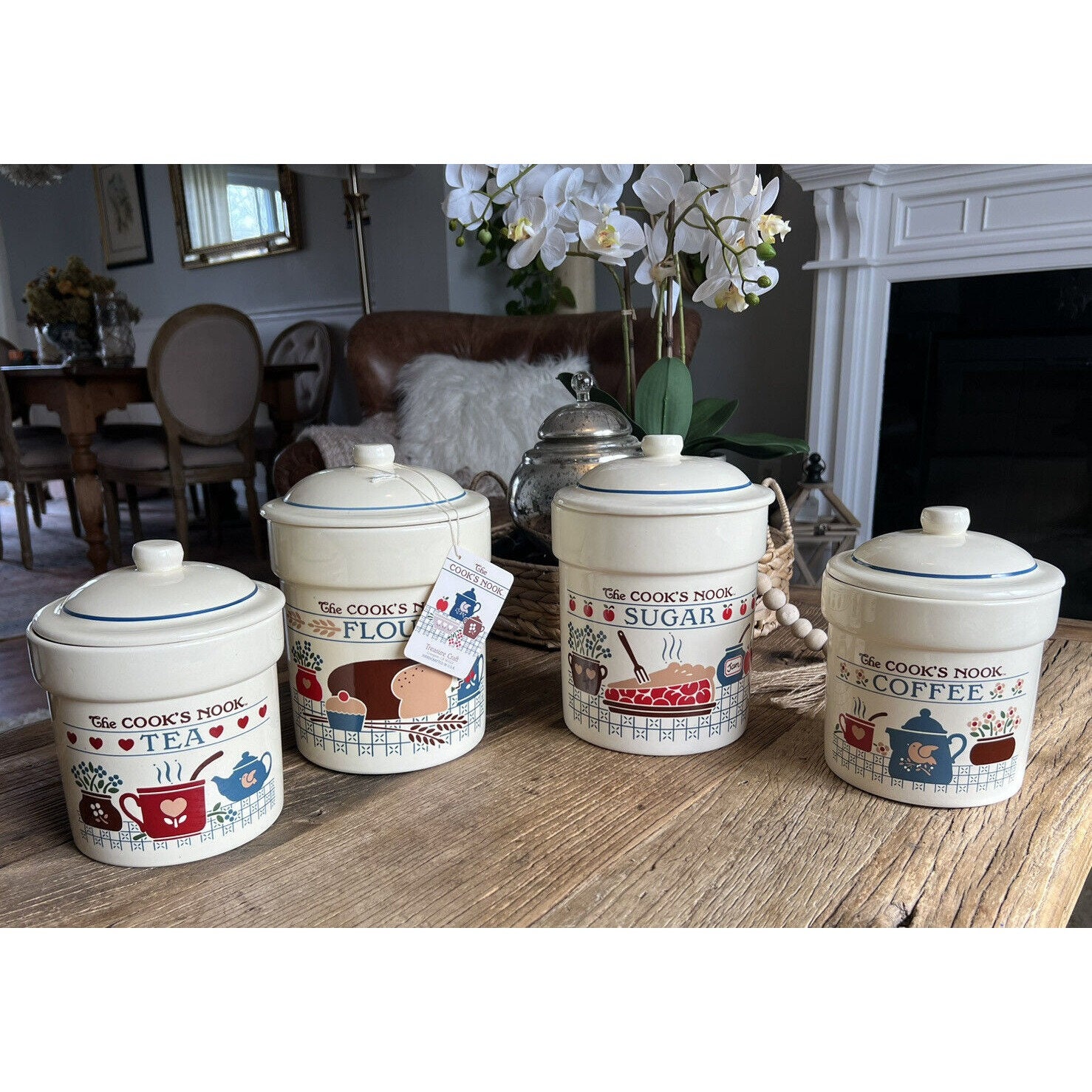 Vintage Treasure Craft USA Ceramic the Cook's Nook Canister Cookie Jar ...