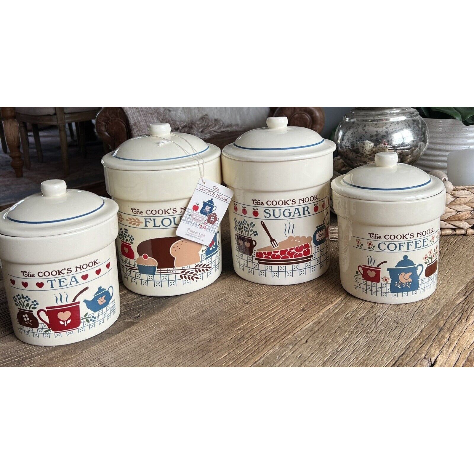 Vintage Treasure Craft USA Ceramic the Cook's Nook Canister Cookie Jar ...