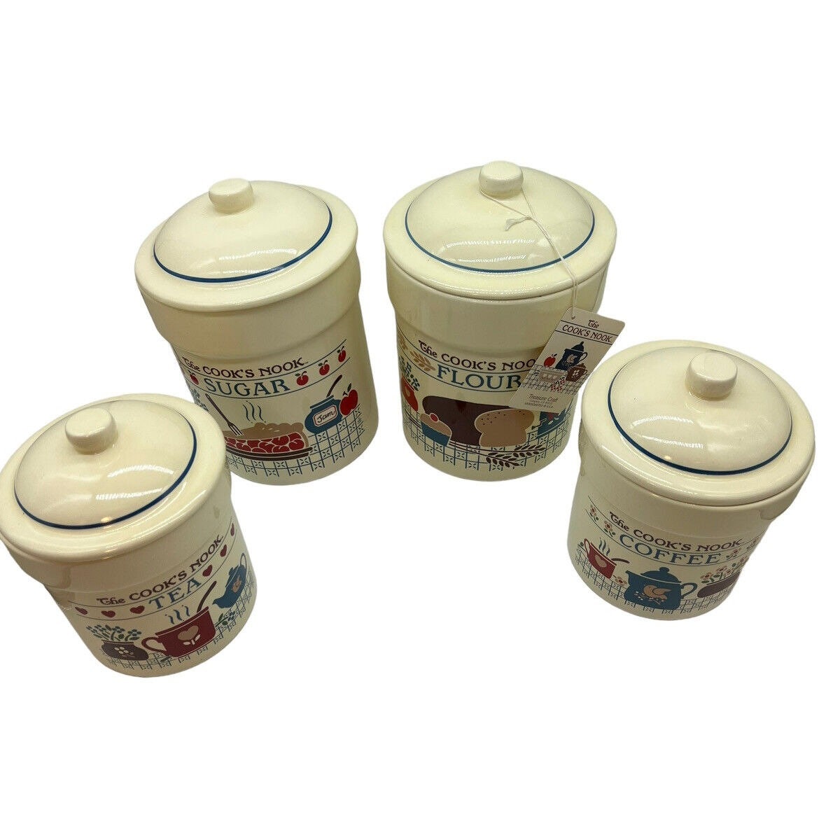 Vintage Treasure Craft USA Ceramic the Cook's Nook Canister Cookie Jar ...