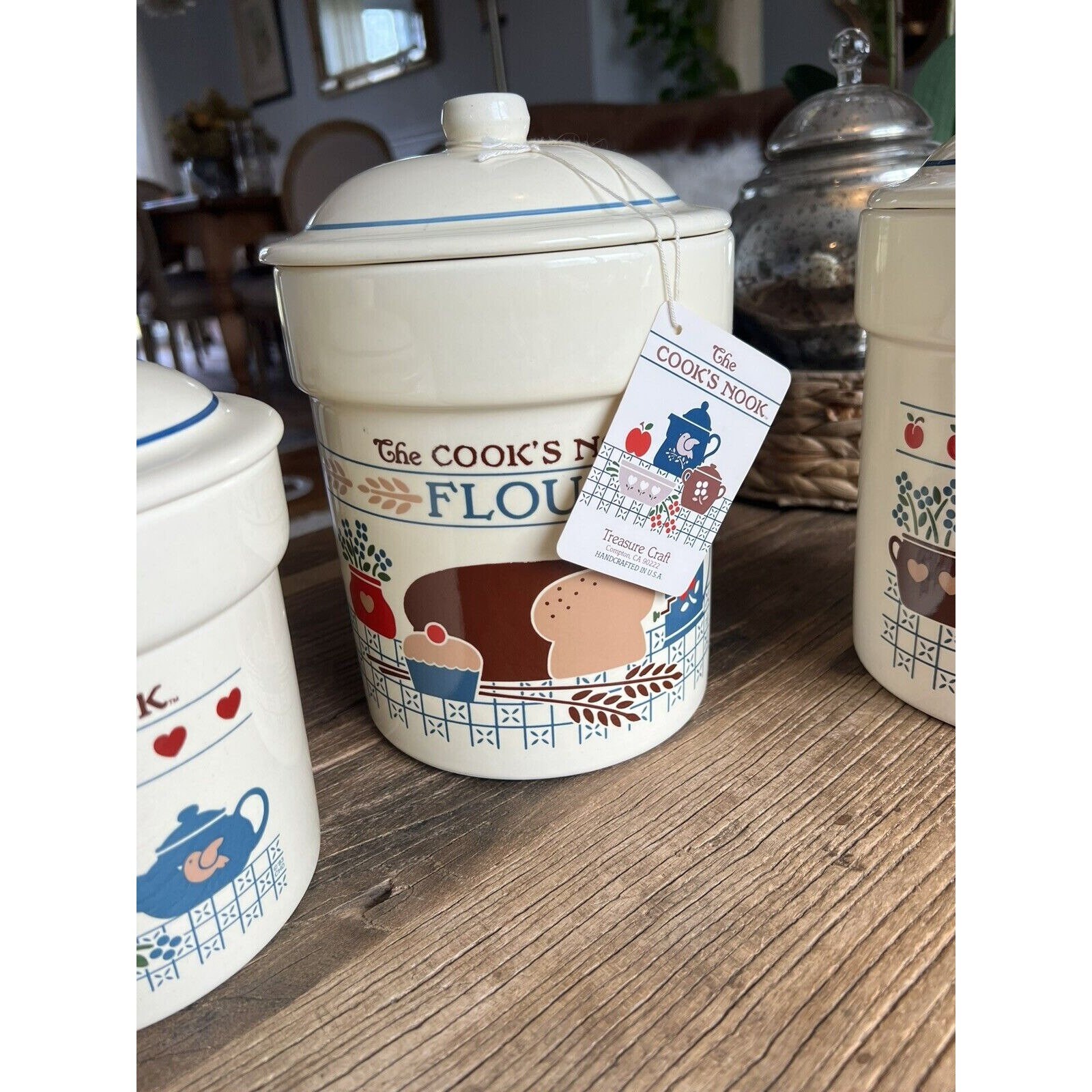 Vintage Treasure Craft USA Ceramic the Cook's Nook Canister Cookie Jar ...