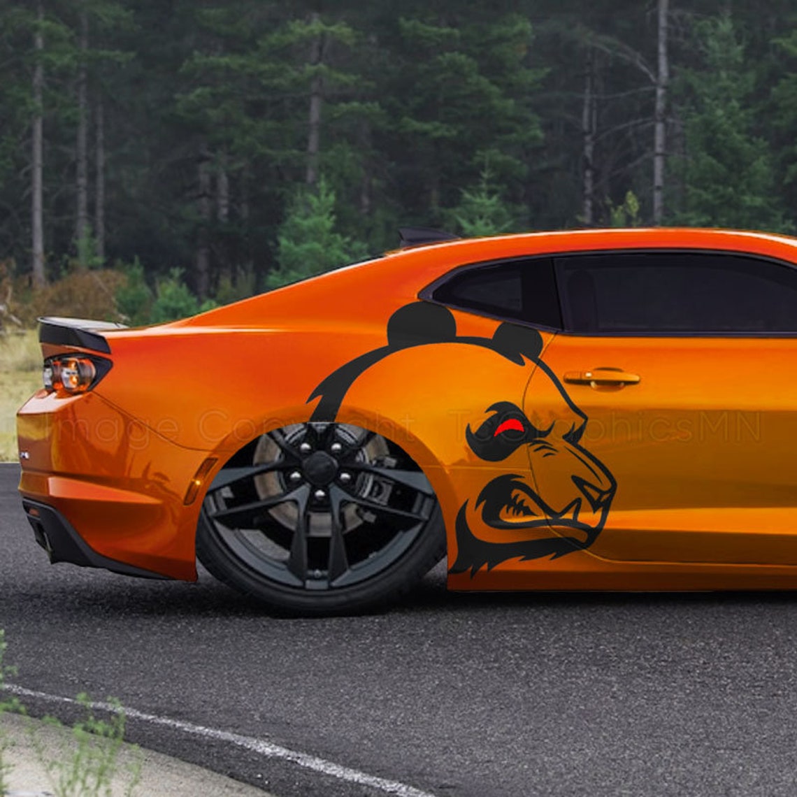 Angry Panda Car Decal Set Universal Fit - Etsy