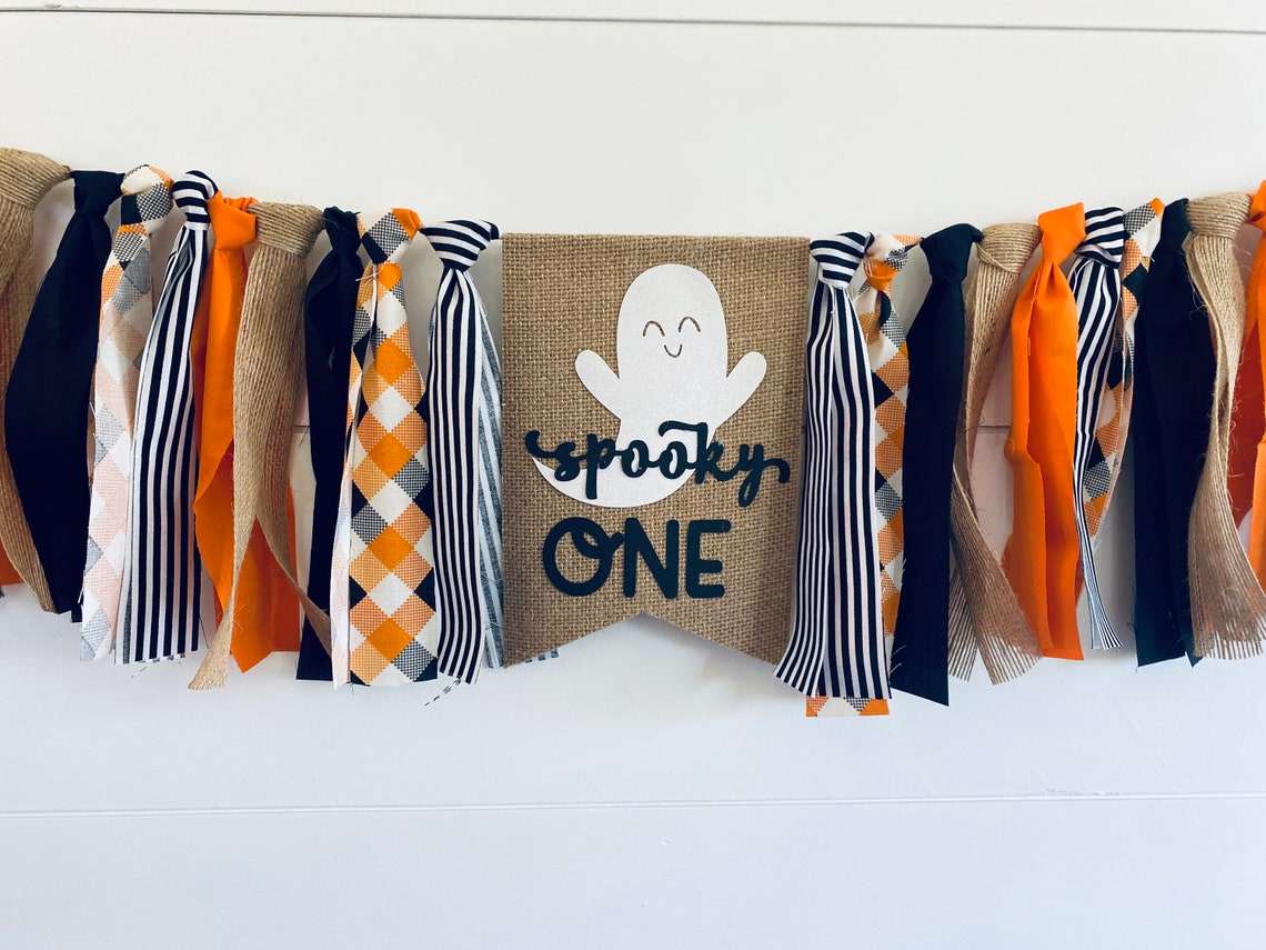 Little Boo - the Spooky ONE - First Birthday - Highchair Banner ...