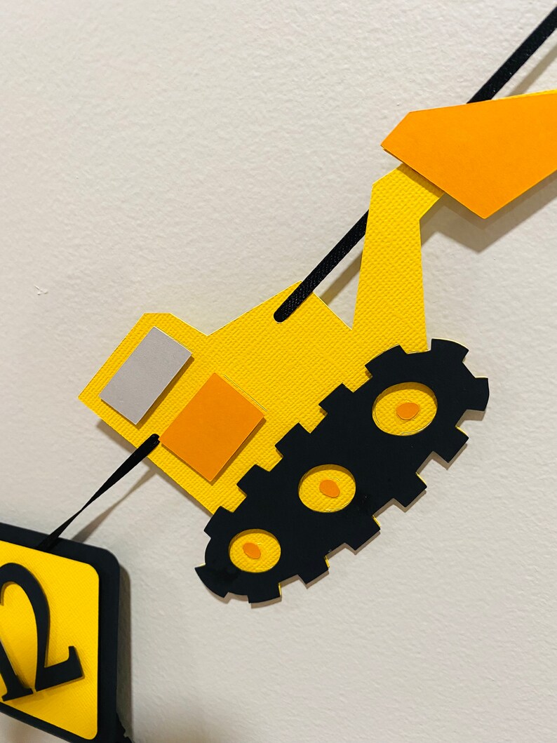 Construction Themed Monthly Milestone Banner - Etsy