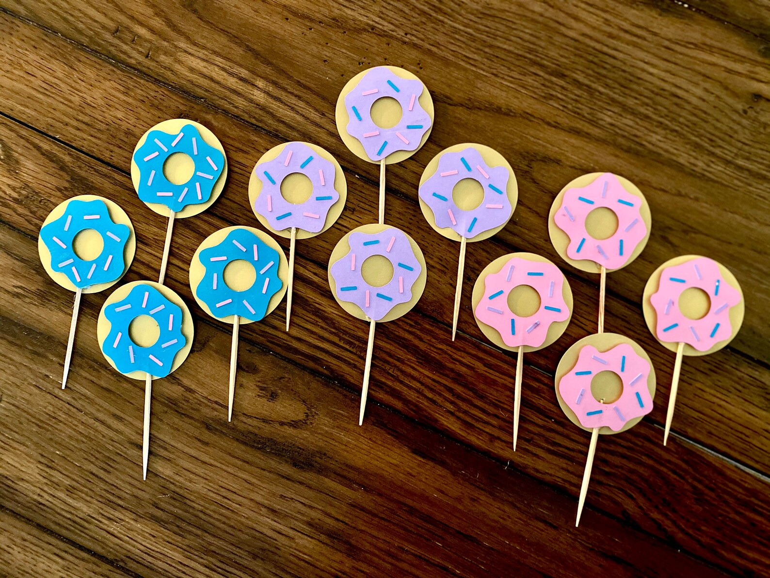Donut Cupcake Toppers | Etsy
