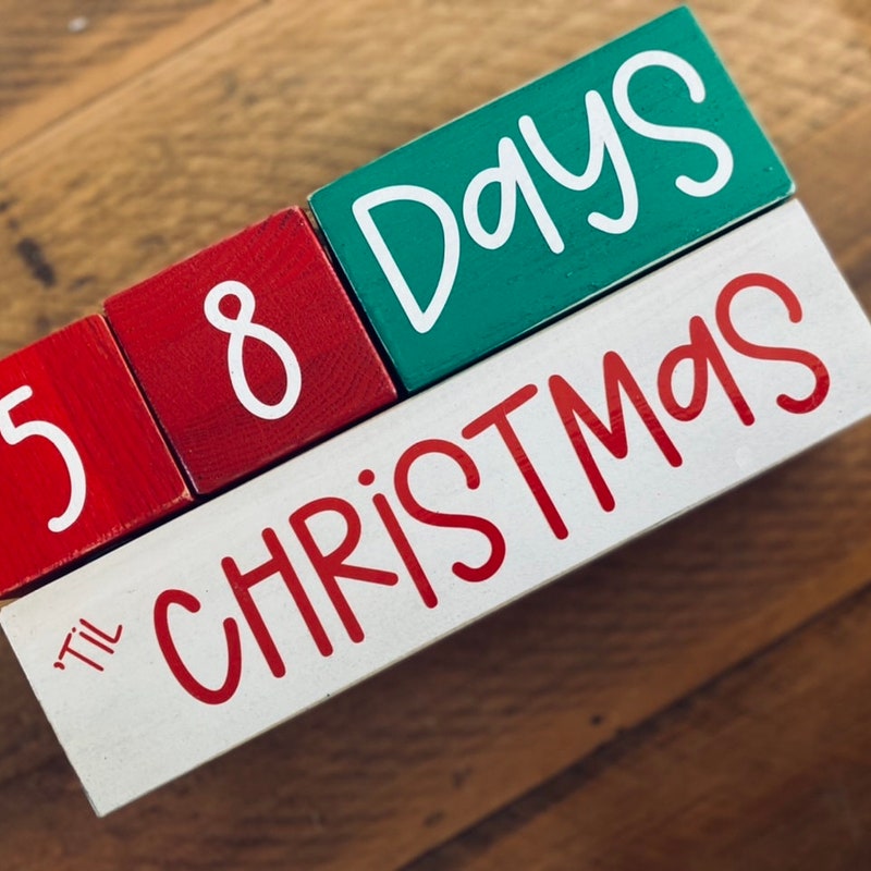 Countdown Blocks - Etsy