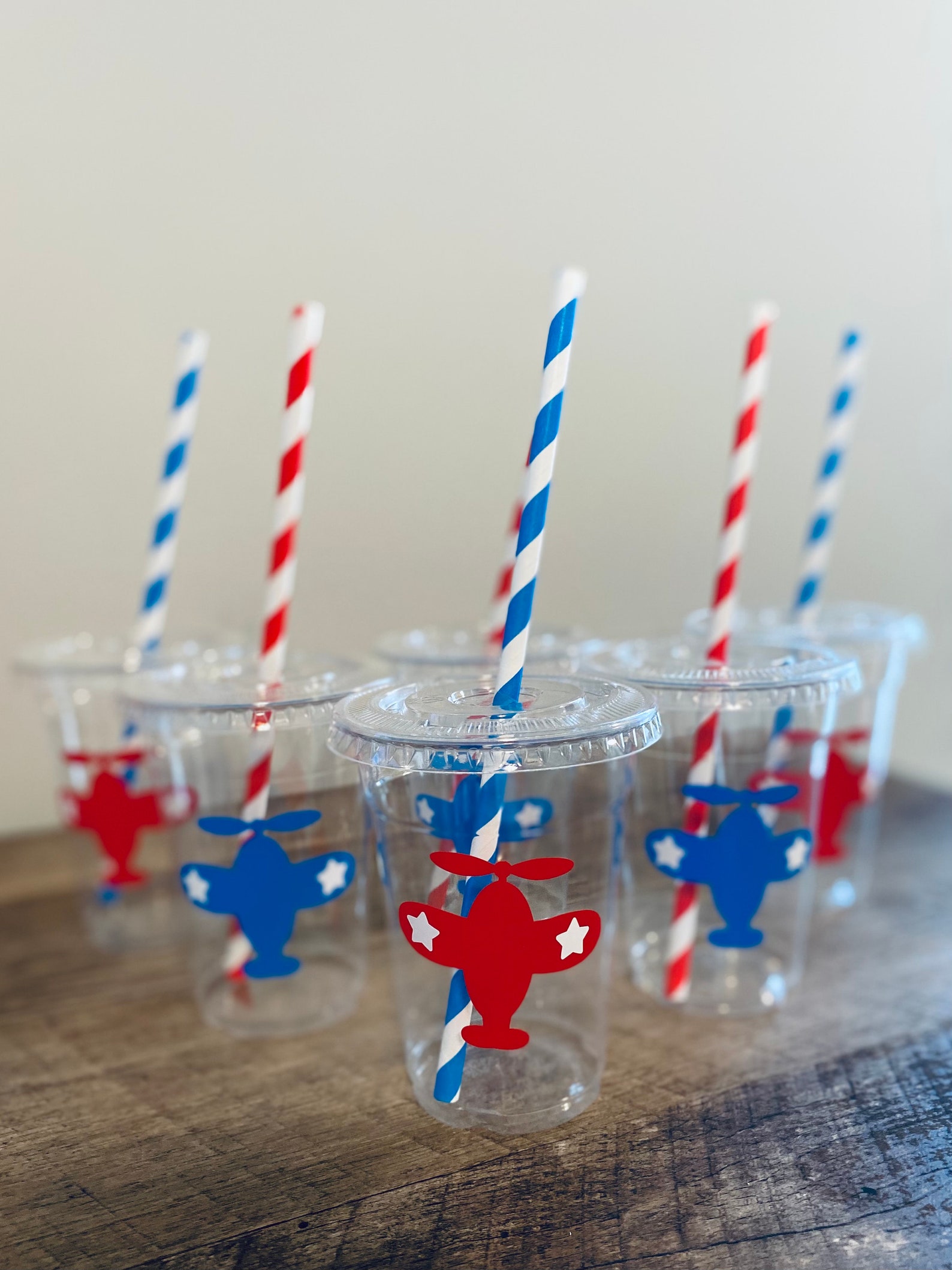 Time Flies Birthday Airplane Disposable Party Cups 9oz - Etsy