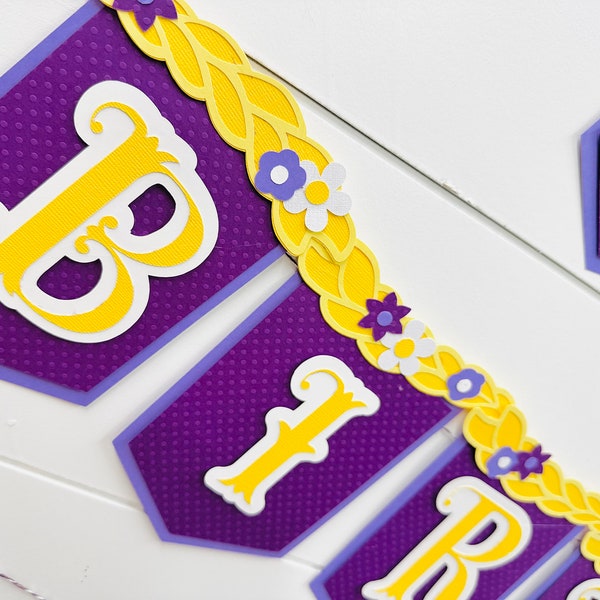 Rapunzel Tangled Birthday Banner - Etsy