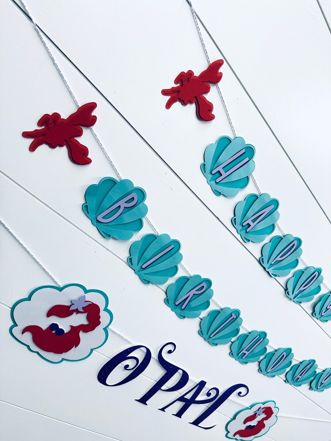 Ariel - the Little Mermaid - Customizable - Personalized Happy Birthday ...