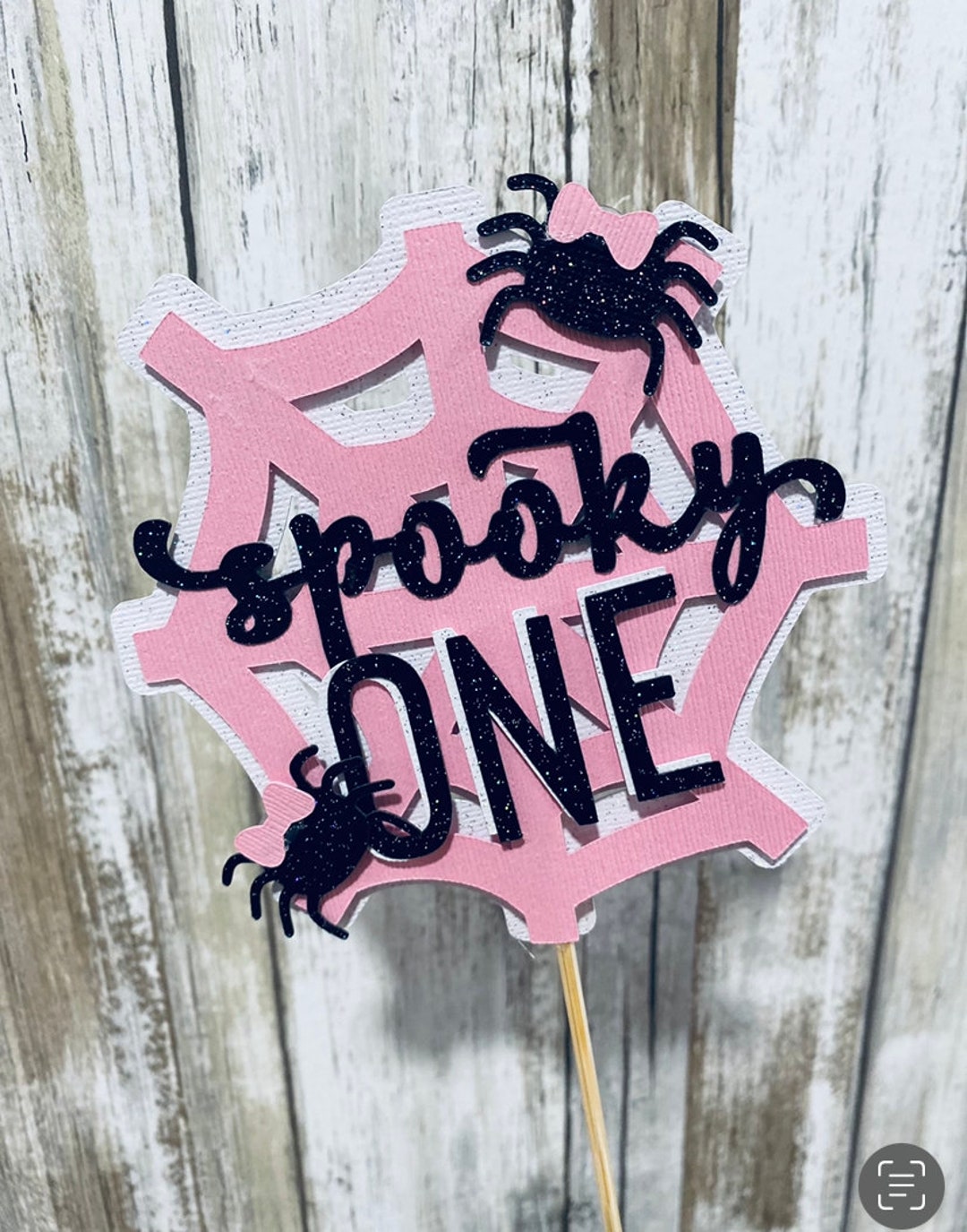 Spooky One Birthday Halloween First Birthday Cake Topper - Etsy