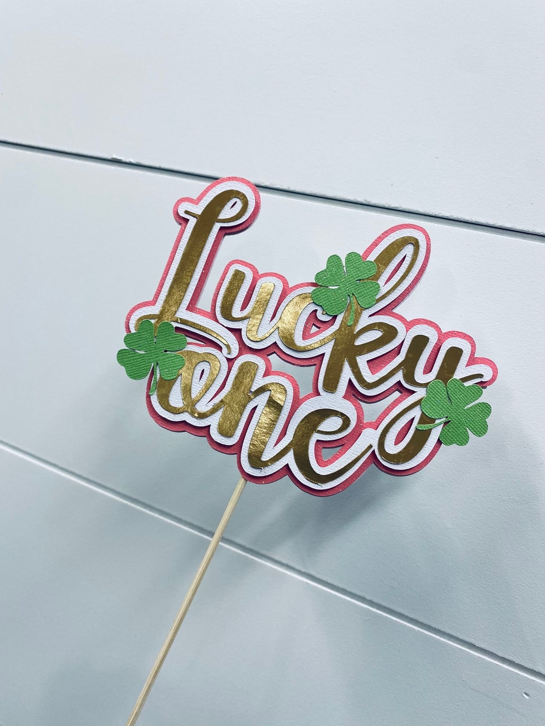 The Lucky One - St Patricks Day - First Birthday - Cake Topper - Smash ...