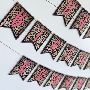 Cheetah Birthday - Happy Birthday “name” Banner , Personalized - Etsy