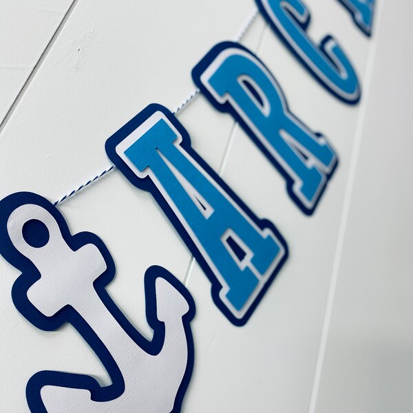 Nautical Name Banner - Etsy