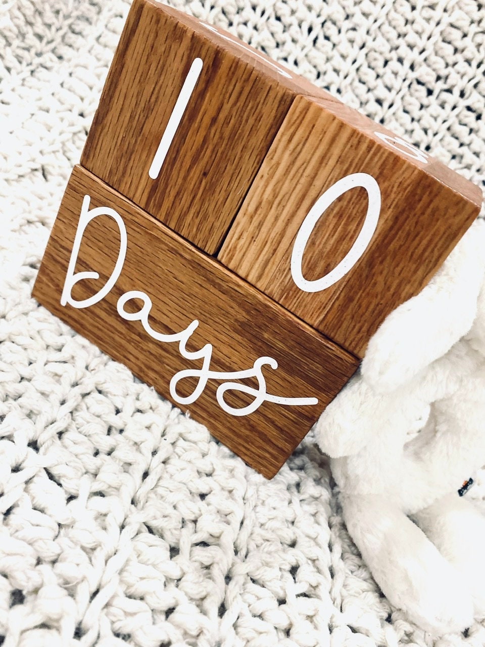 Monthly Milestone Age Blocks Customizable Name - Etsy