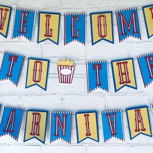 Carnival - Circus - Fair - Welcome to the Carnival Banner - Etsy