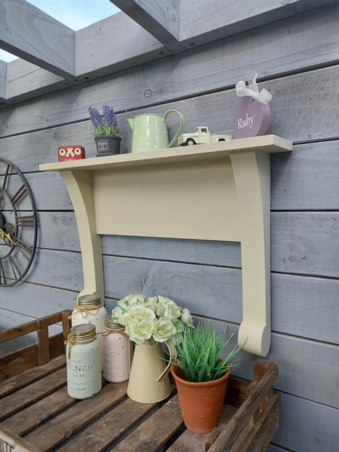 Wooden Kitchen Mantel Shelf Over Oven Shelf Fireplace Mantel - Etsy