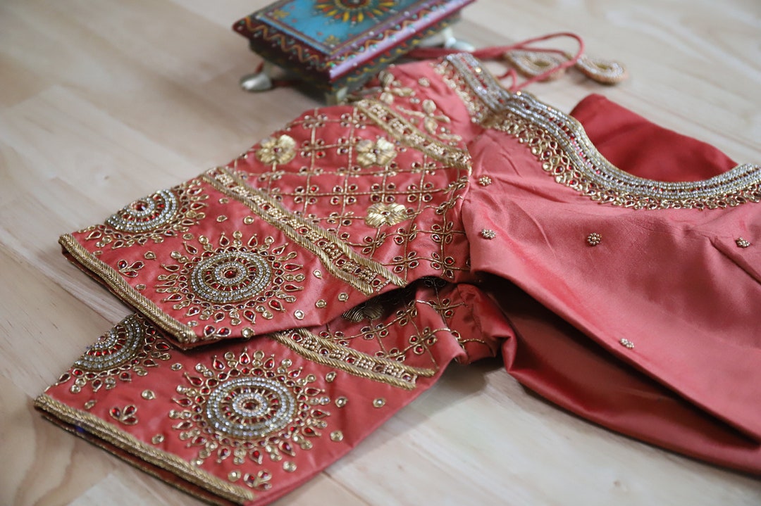 Handcrafted Aari Work Stitched Readymade Blouse for Women's Party ...