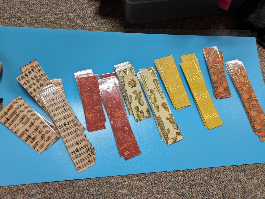 Patterned Bookmarks: Music Notes, Cacti, Floral, Snakes - Etsy