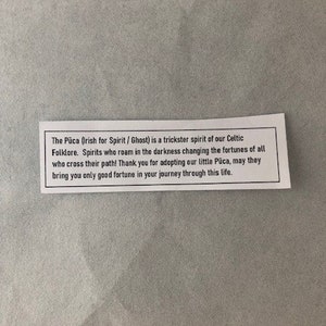 Blossom - Púca- Little Irish Spirit / Ghost - Etsy