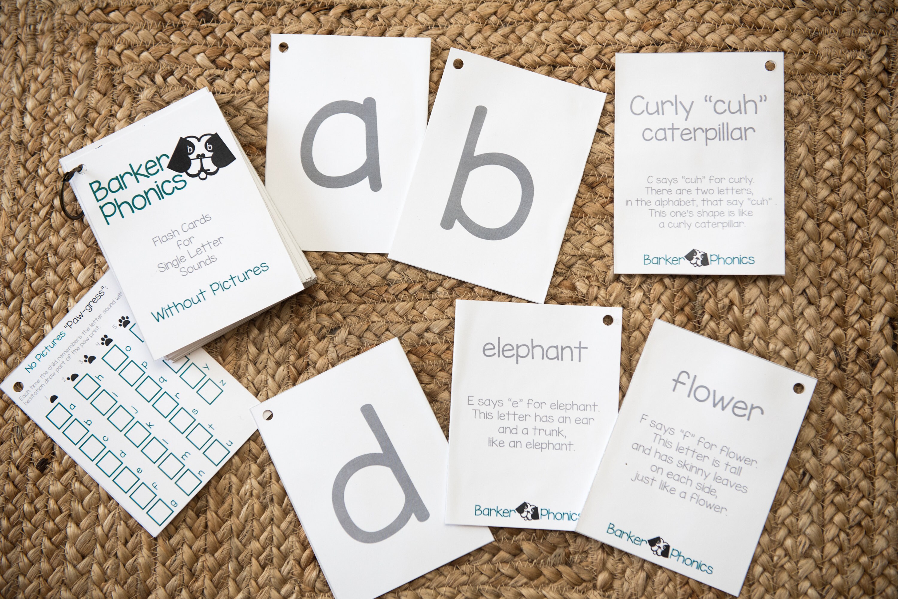 Phonetic Mnemonic Alphabet Cards no Picture - Etsy