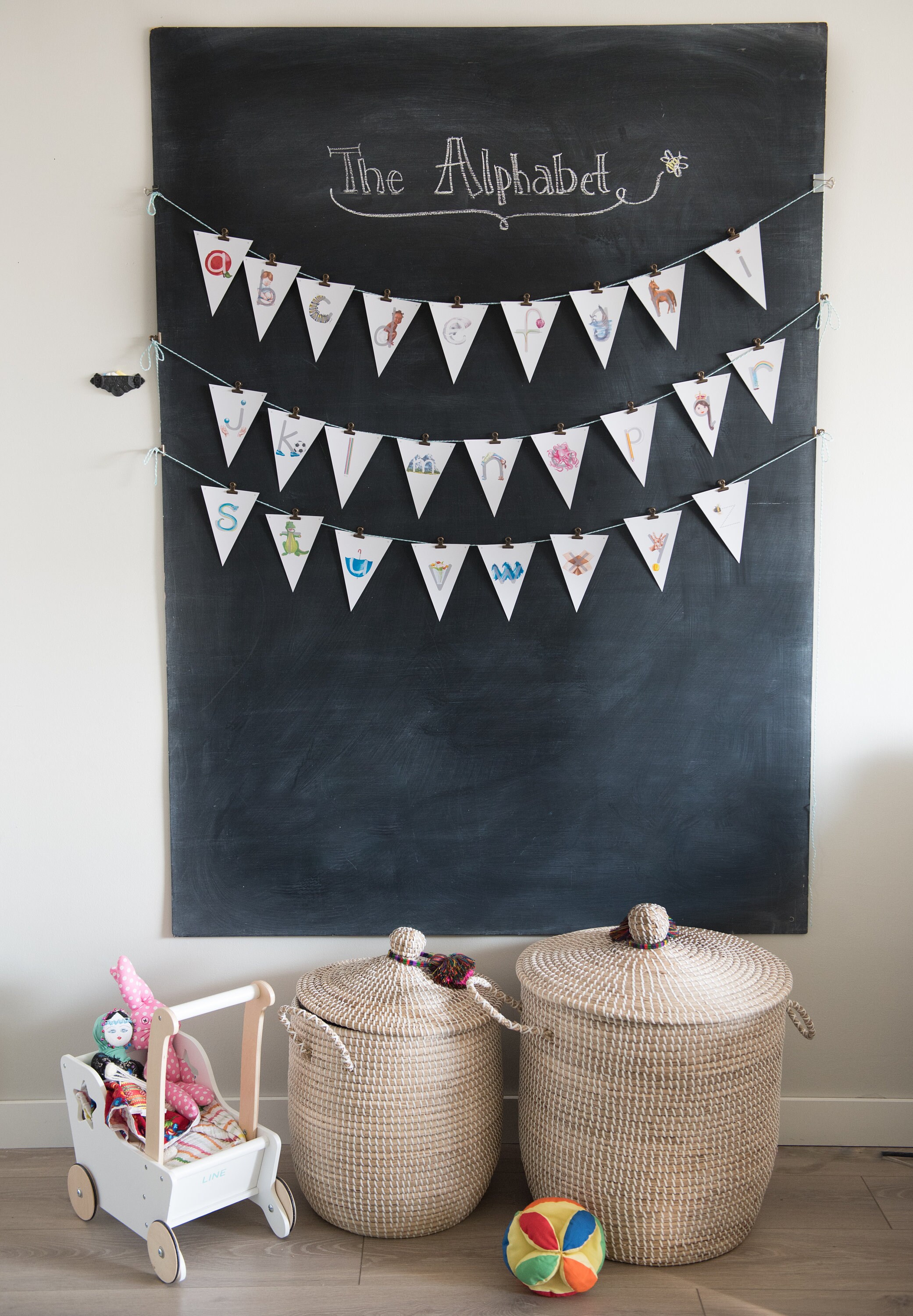 Phonics Alphabet Banner, Visual Learning, Homeschool Decor (printable ...