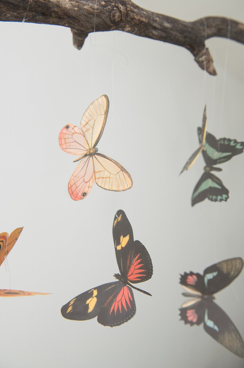 Butterfly Mobile of or a Child or Baby Room, Printable DIY Kit and ...