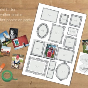 Printable Photo Frames Gallery Black - Etsy