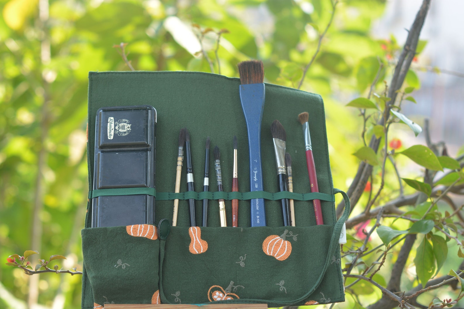 Paint Brush Roll Brush Roll Artist Gift Watercolor Brush Artist Roll ...