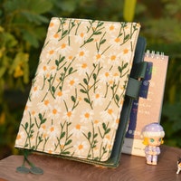A6 A5 Custom Hand Vintage Notebook,corduroy Fabric Binder Rings Journal ...