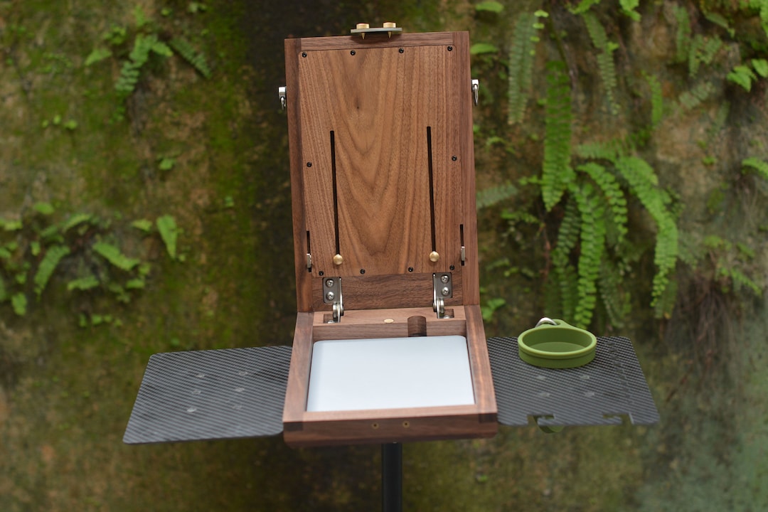 High-grade Black Walnut Portable Outdoor Sketch Oil Painting Box - Etsy
