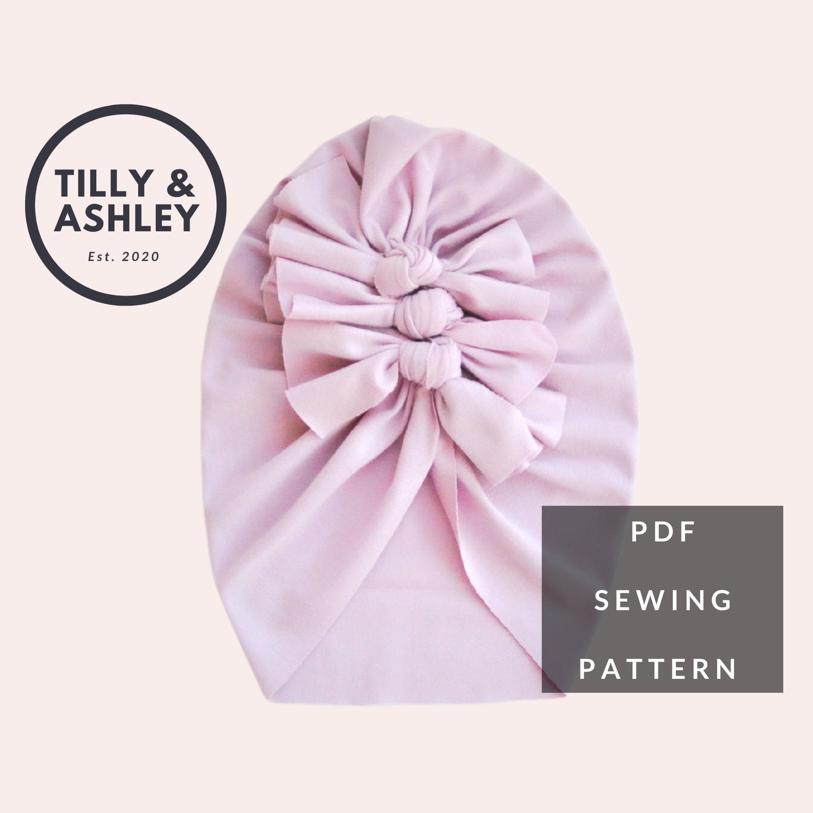 Baby Turban Pattern, Turban Sewing PDF Pattern, Triple Knot Turban ...