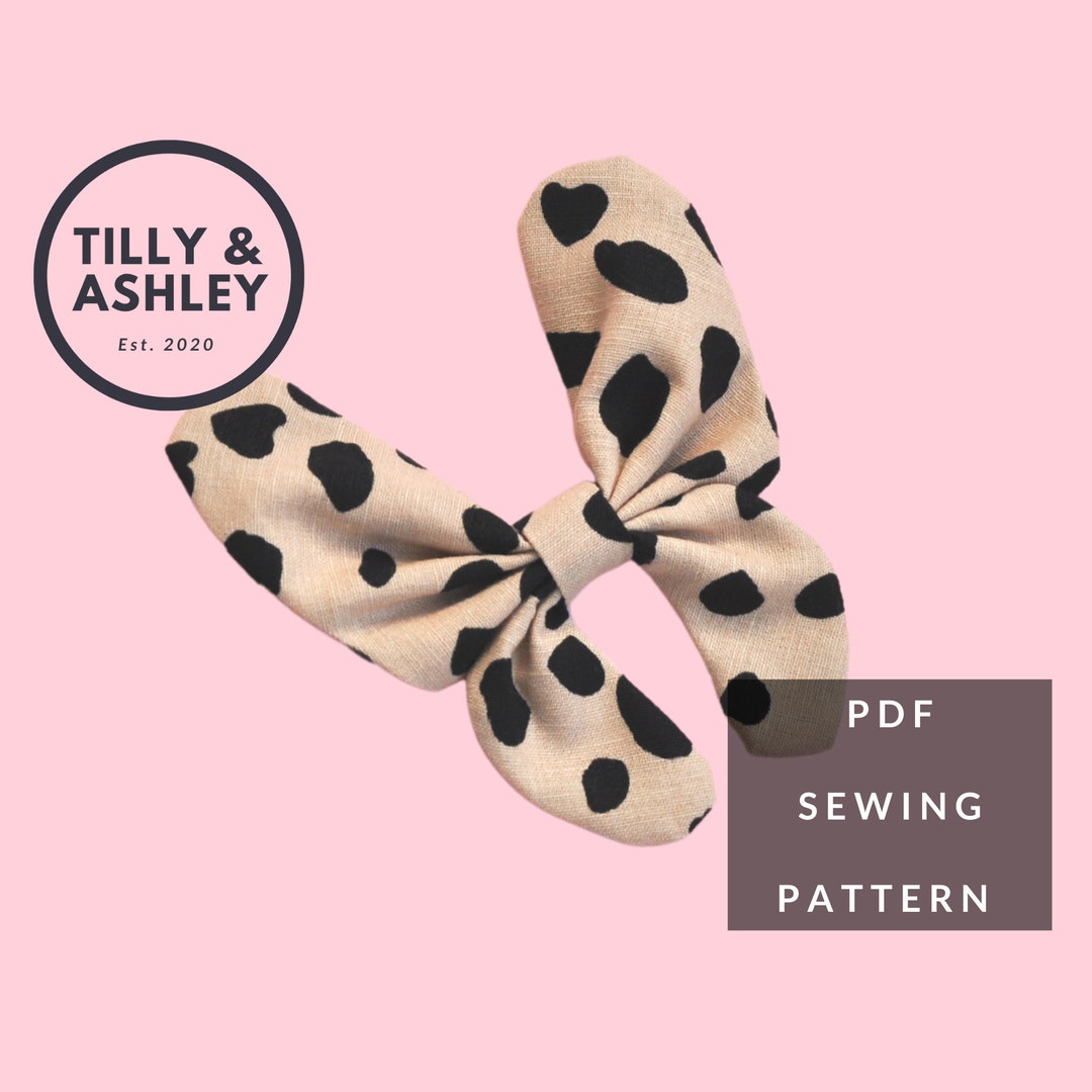 Butterfly Bow PDF Sewing Pattern Hair Bow Sewing PDF Pattern Baby Hair ...