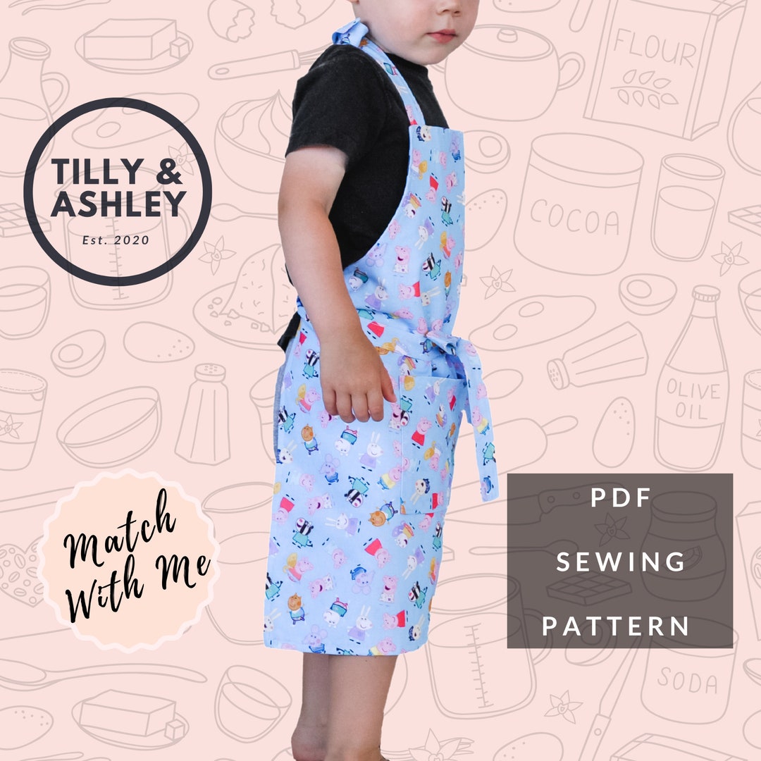 Apron Sewing Pattern, Child to Adult, Apron Pattern, Kids Apron Pdf ...