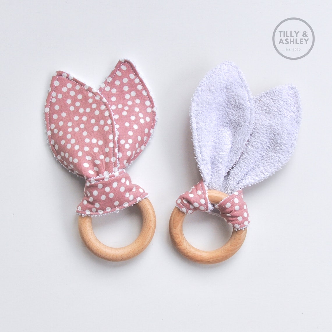 Baby teething ring sewing pattern Bunny ear teething ring | Etsy