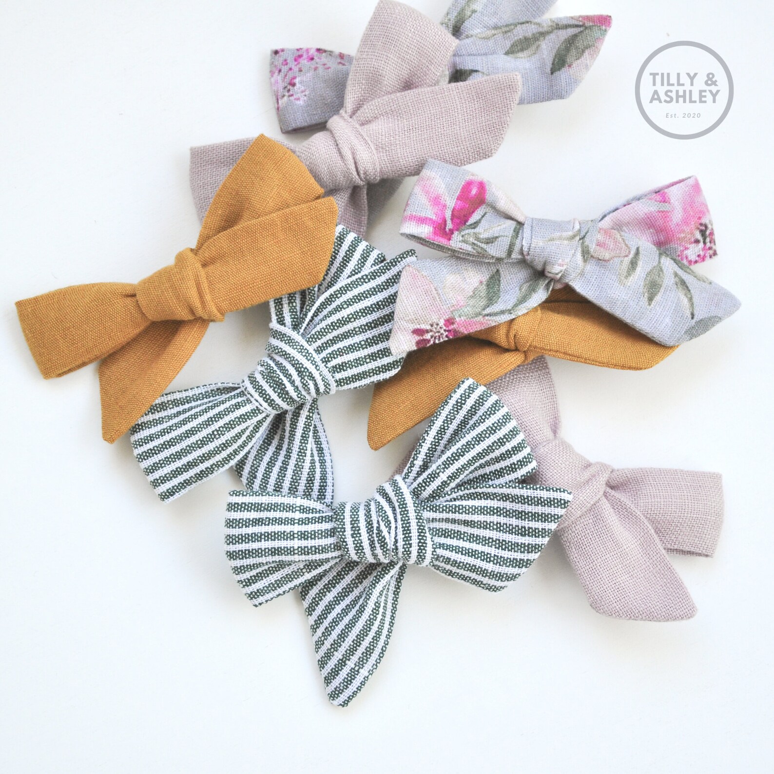 Pigtail Hair Bow Sewing PDF Pattern Baby Hair Bow Pattern | Etsy