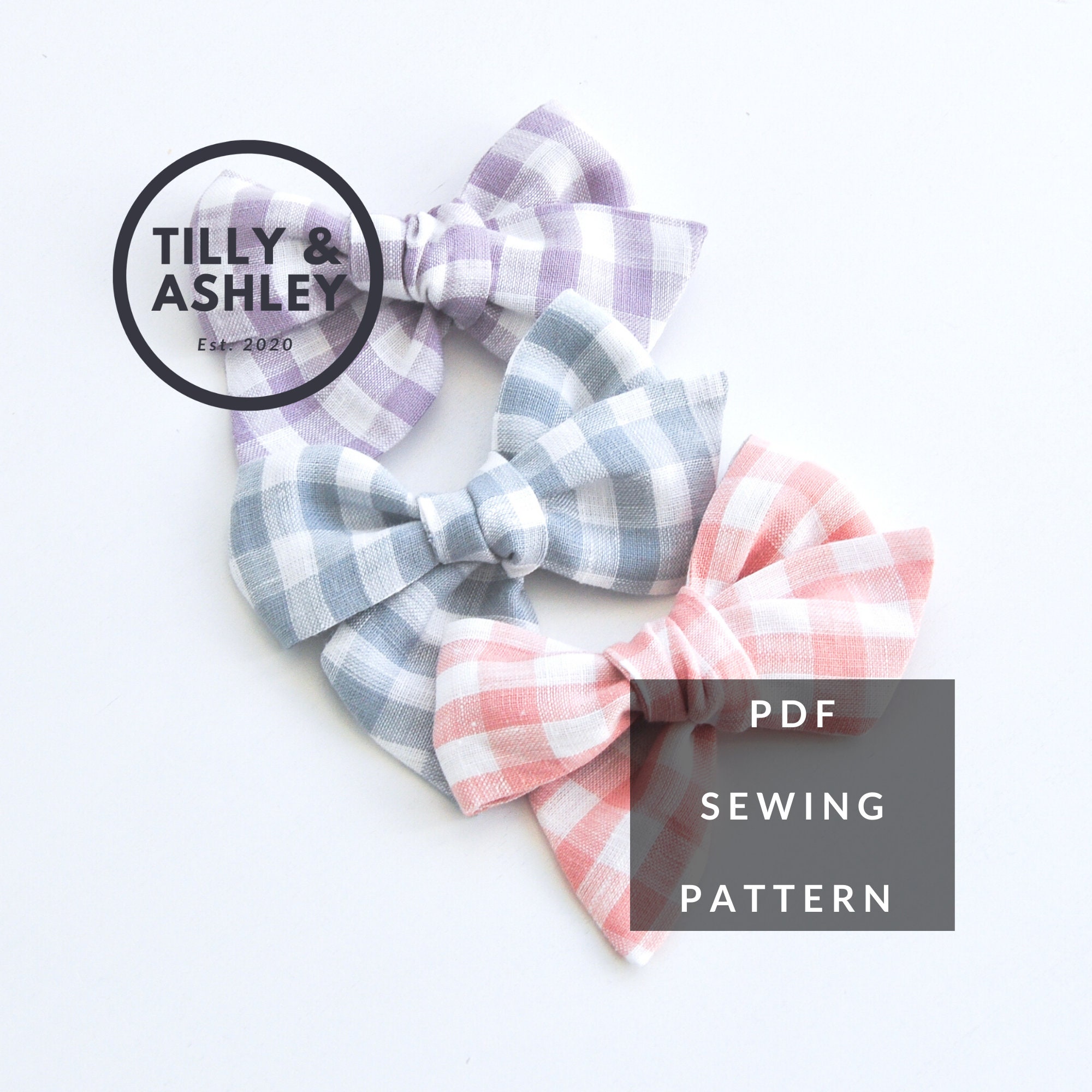 Hair bow sewing pattern PDF Baby hair bow pattern Baby bow | Etsy