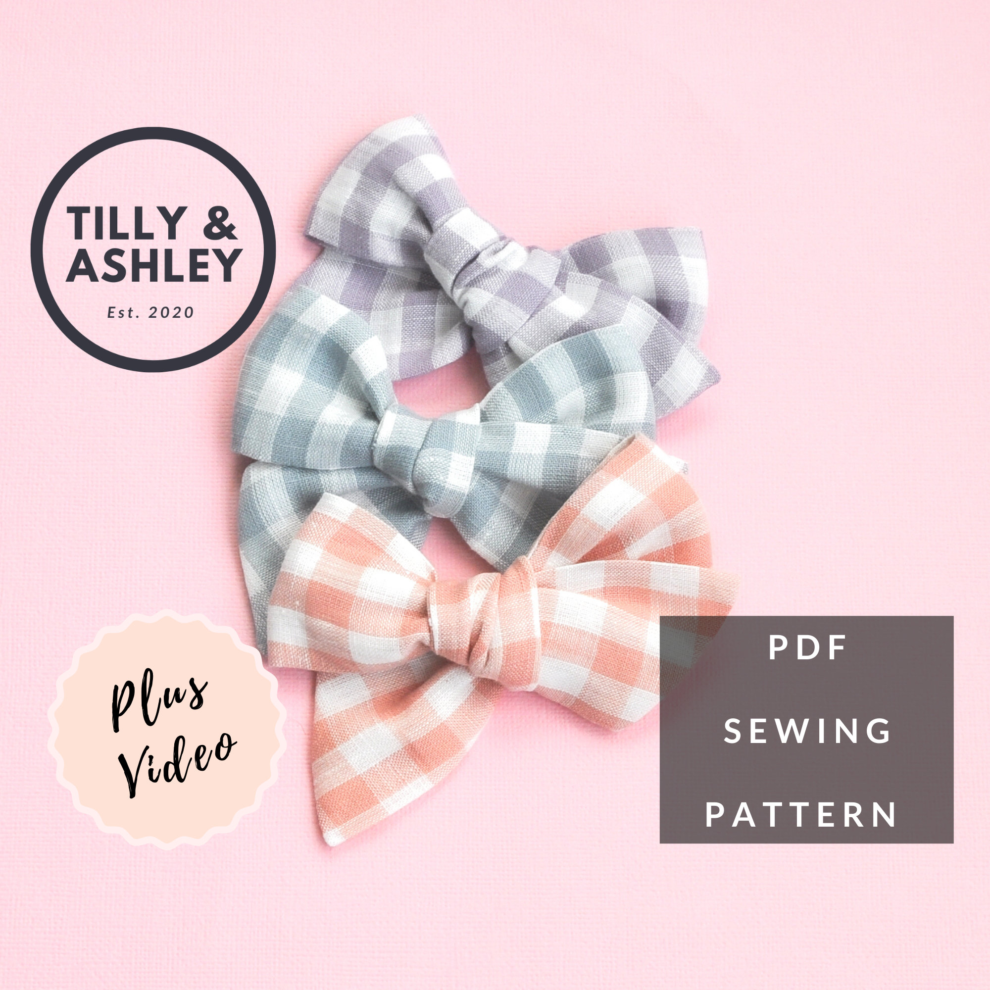 Hair Bow Sewing Pattern PDF Baby Hair Bow Pattern Baby Bow - Etsy
