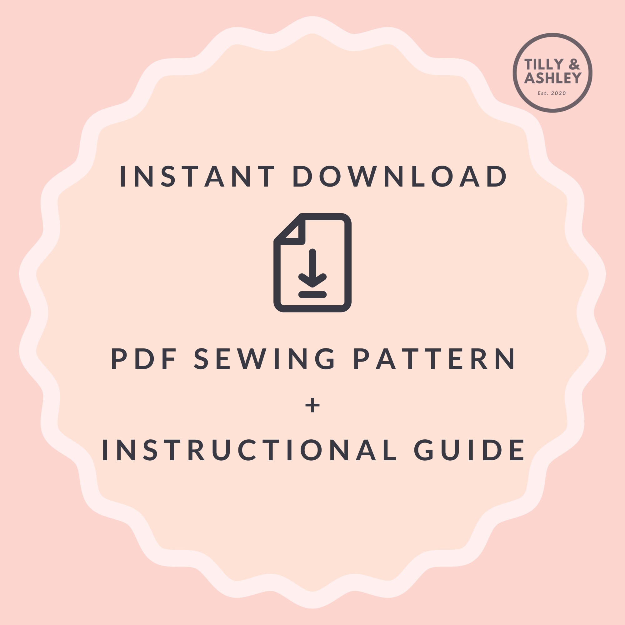 Scrunchie Pattern, Scrunchie With Bow Sewing PDF Pattern, Scarf ...