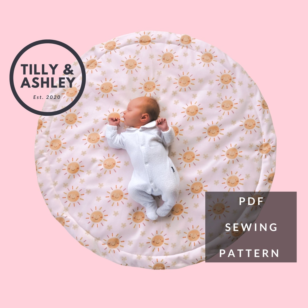 Reversible Baby Play Mat PDF Sewing Pattern, Luxe Play Mat, Padded Play ...