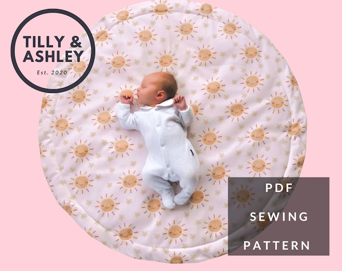 Owl Baby Mat / Play Mat / Floor Cushion DIY Tutorial PDF a4-size Sewing ...