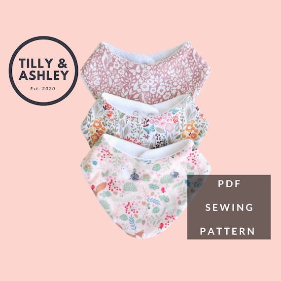 Dribble Bib Pattern Baby Bib Pattern Dribble Bibs Sewing - Etsy