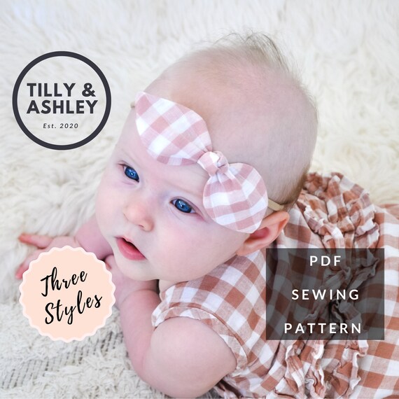 Knotty Bows PDF Sewing Pattern Mini Knot Bows Hair Bow Pattern | Etsy