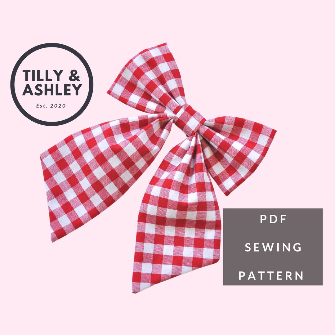 Sailor Bow Sewing Pattern PDF, Hair Bow Sewing Pattern, PDF Baby Hair ...