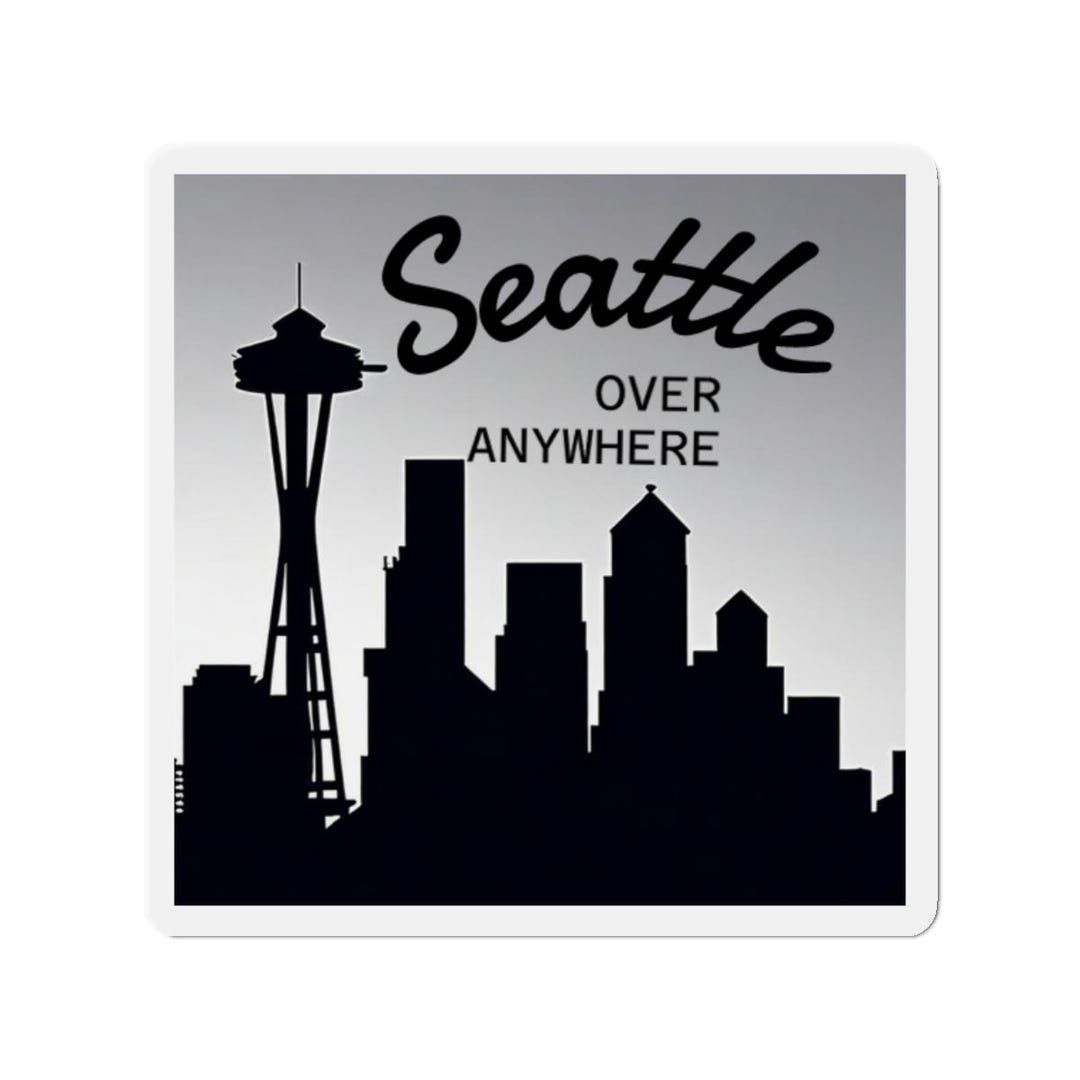Die-cut Magnet, Seattle Sports Laptop Sticker, Dorms Car Fridge Decal ...