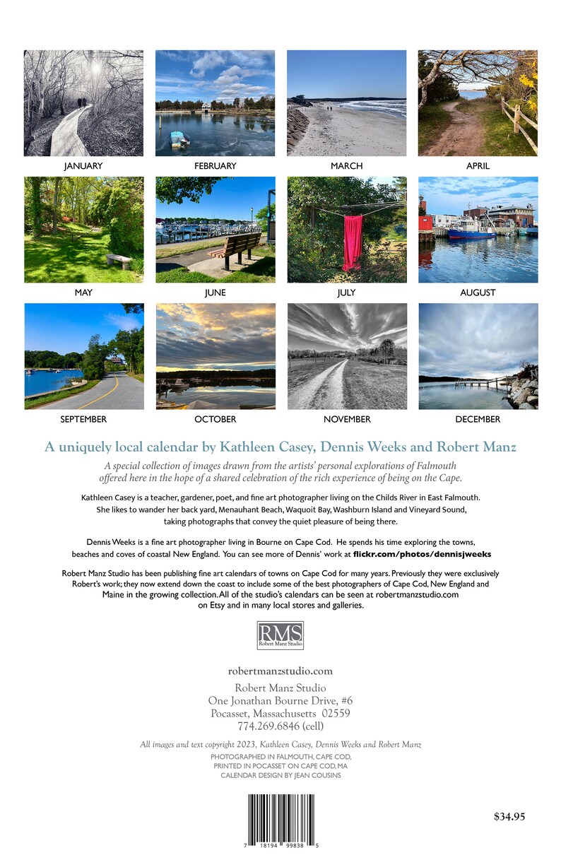 Falmouth on Cape Cod 2024 Calendar of Scenes From Falmouth on Cape Cod ...