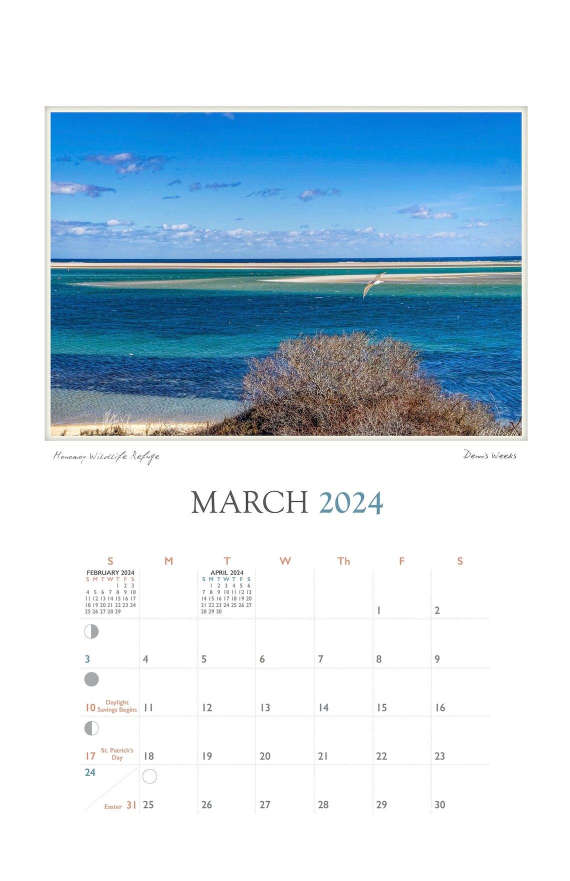 On Cape Cod 2024 Calendar of Scenes From Cape Cod by Anne Brown, Julia ...