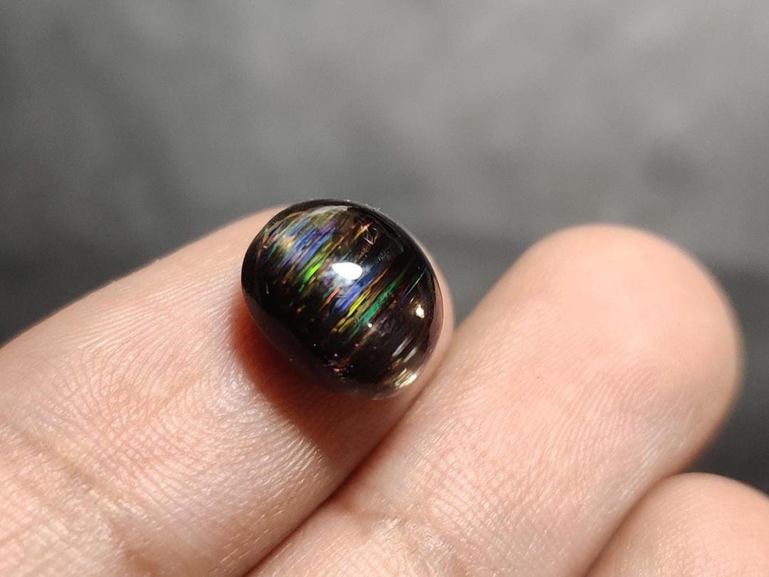 Rare Rainbow Scapolite Smooth Cabochon, Top Grade Quality of Round ...